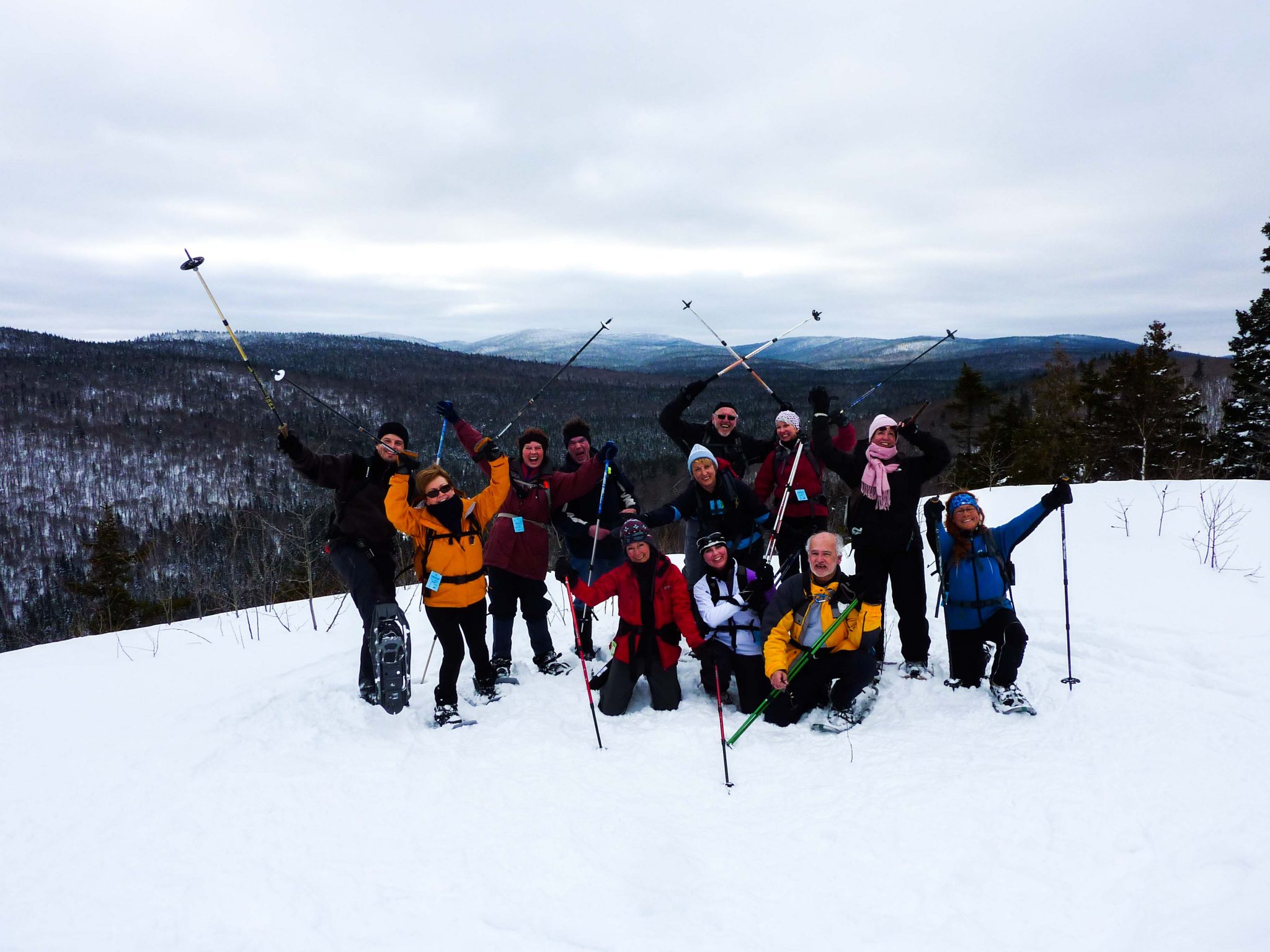 Randonner en groupe d’amis | Blogue de Rando Québec